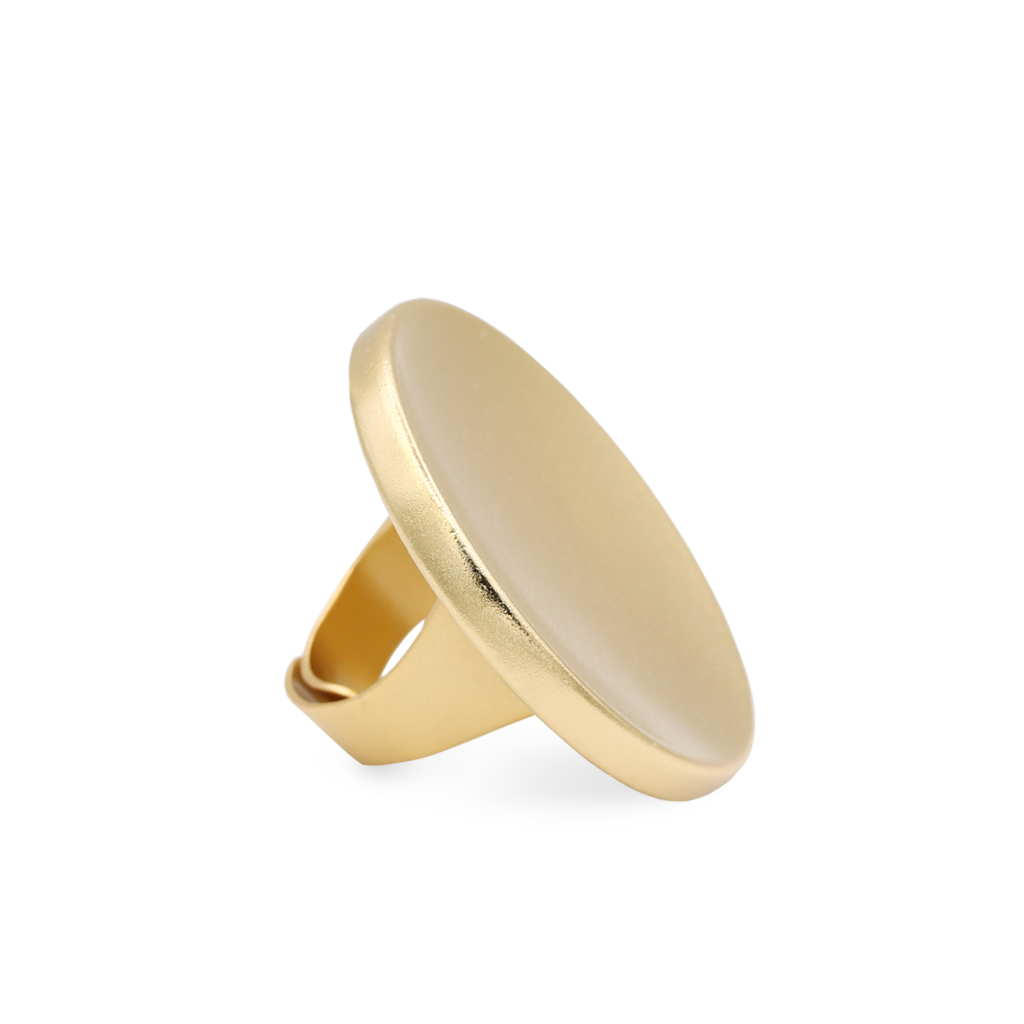 Large Disc Ring with 18K Gold | By Aris