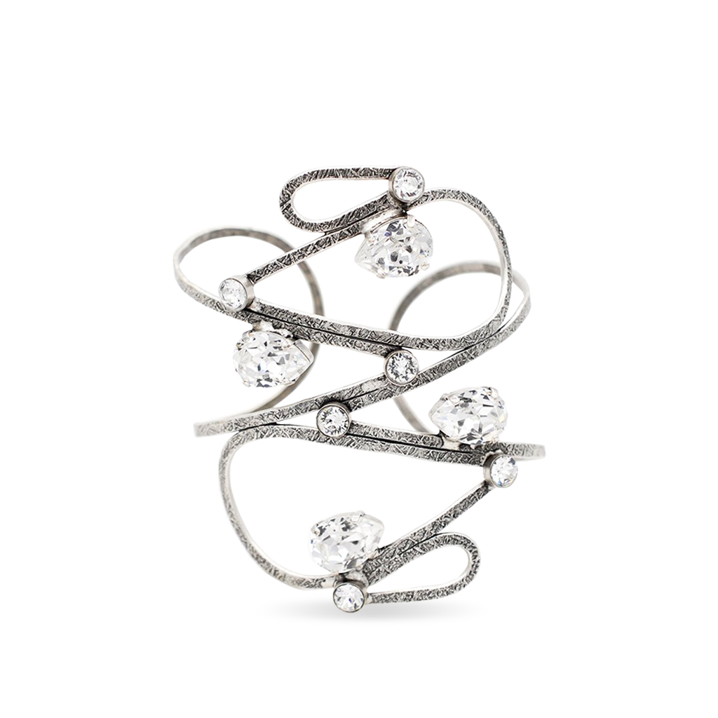 Triton Crystal Cuff with 18k gold | By Aris